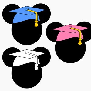 Mickey With Graduation Cap Svg, Last Day of Kindergarten Svg ...