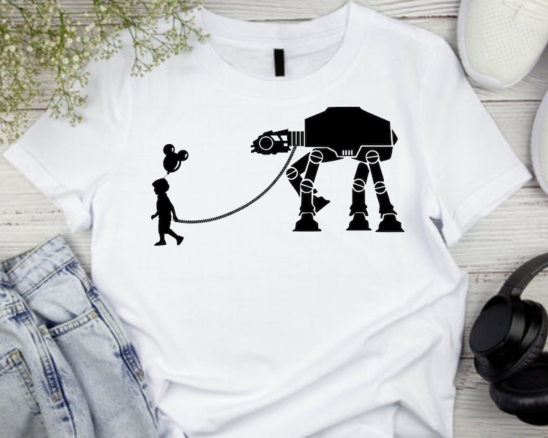 Boy Walking Atat SVG Star Wars SVG Star Wars Png Hollywood - Etsy
