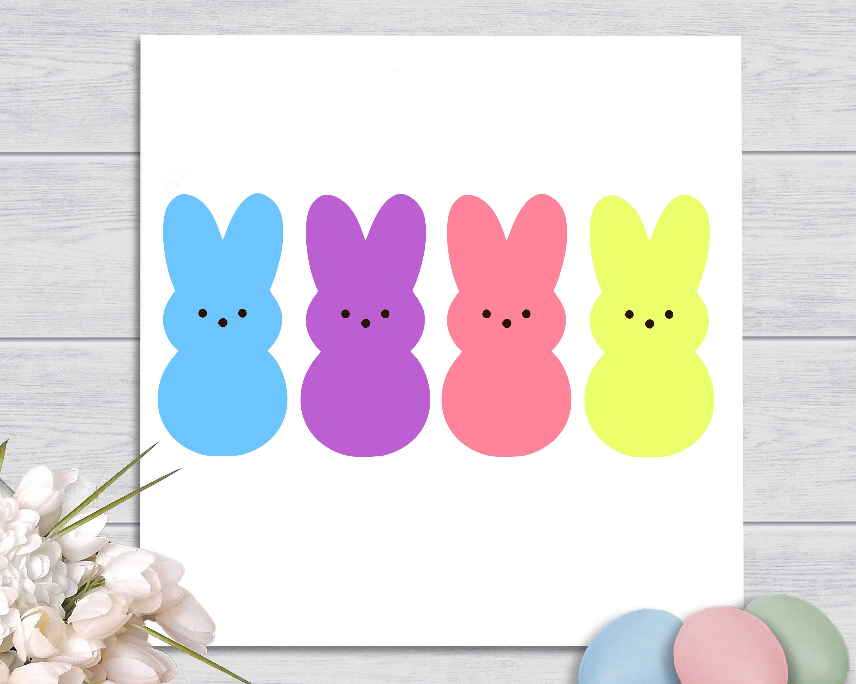 Easter Marshmallow Bunnies Svg and PNG Svg Dxf Eps and - Etsy