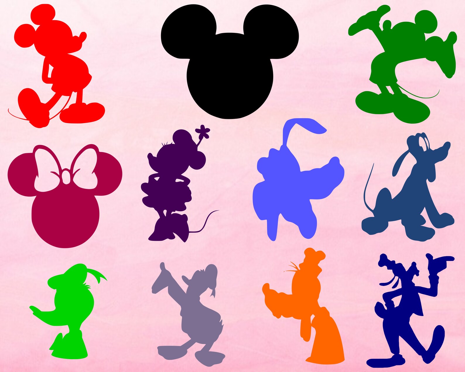 Mickey and Friends SVG Bundle, SVG Files for Cricut and Silhouette ...