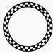 Checkered Round Frame Svg, Round Checkered Frame Svg, Checkered ...