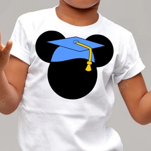Mickey With Graduation Cap Svg, Last Day of Kindergarten Svg ...