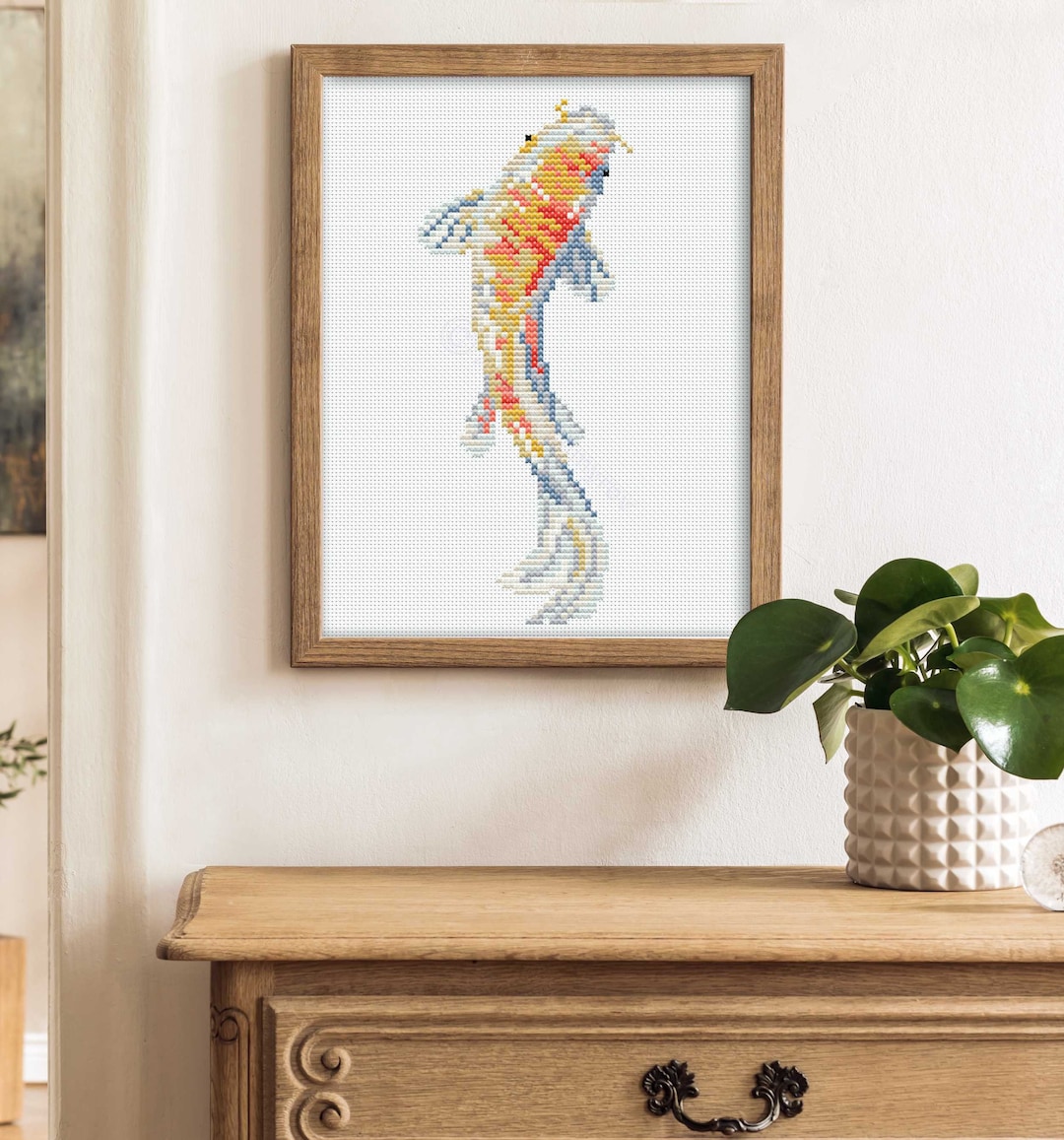 Koi Fish Cross Stitch Pattern, Fish Cross Stitch, Koi Carp, Fish ...