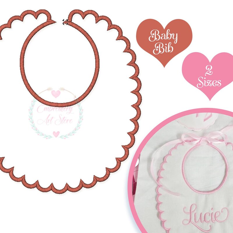 Bib Embroidery - Etsy