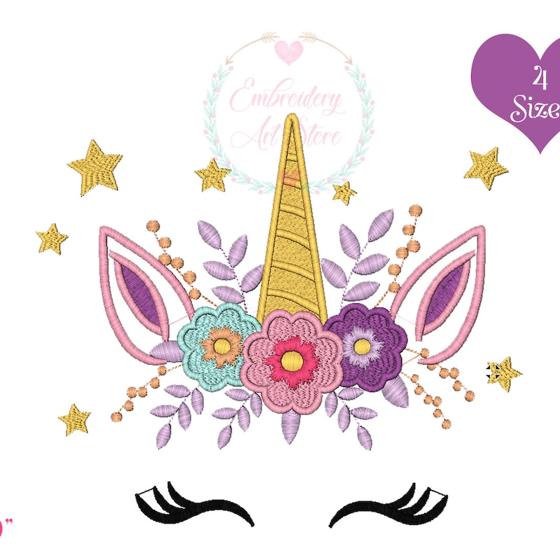 Unicorn Embroidery - Etsy