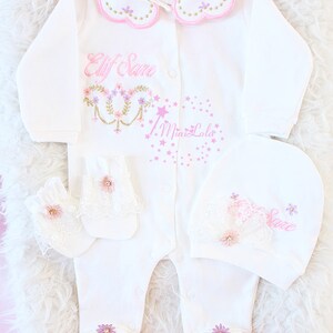 Mini Flowers Baby Collar Machine Embroidery Design, Applique Baby ...