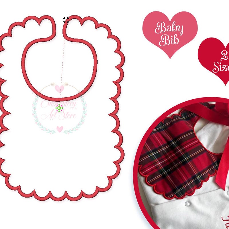 Bib Embroidery - Etsy