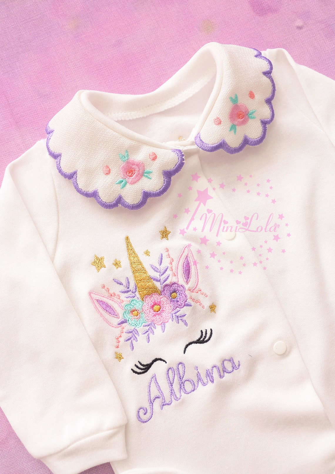Unicorn Face Design Girly Unicorn Embroidery Design Machine - Etsy