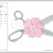 Flower Scissors Machine Embroidery Design, Scissors Pes, 3 Sizes ...