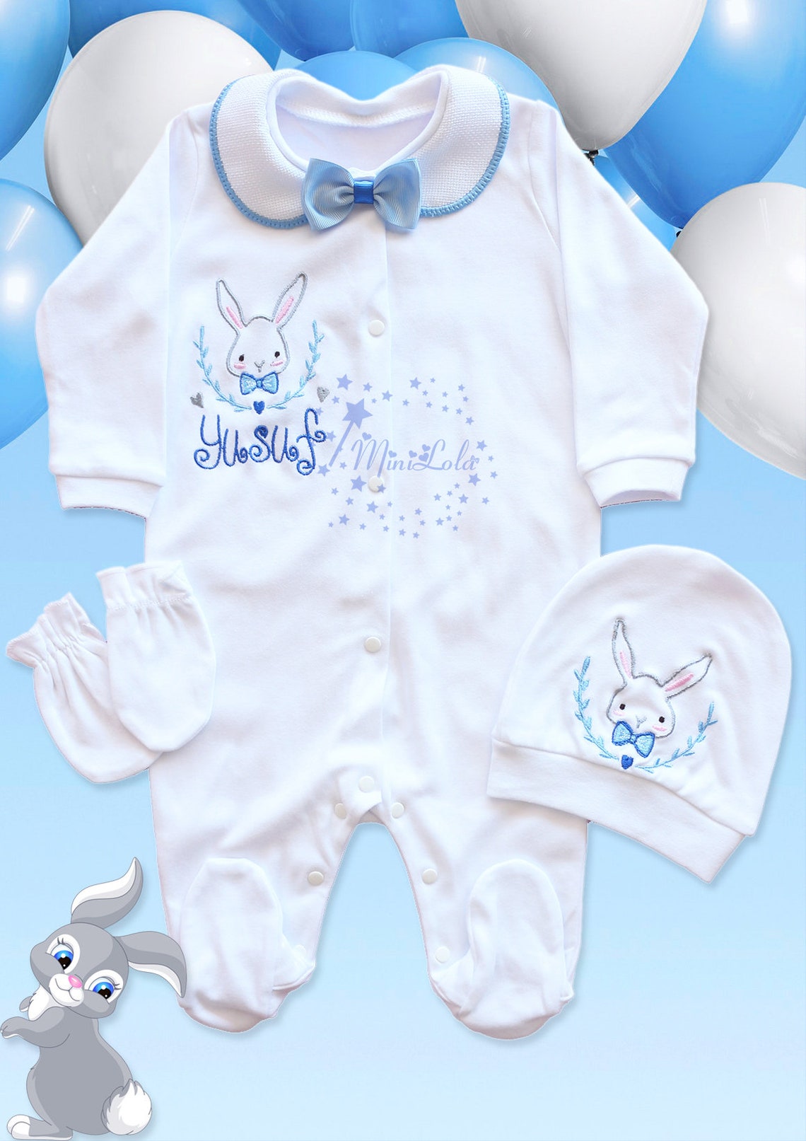 Easter Bunny Frame Embroidery Design Cute Baby Rabbit Design - Etsy