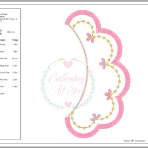 Mini Flowers Baby Collar Machine Embroidery Design, Applique Baby ...