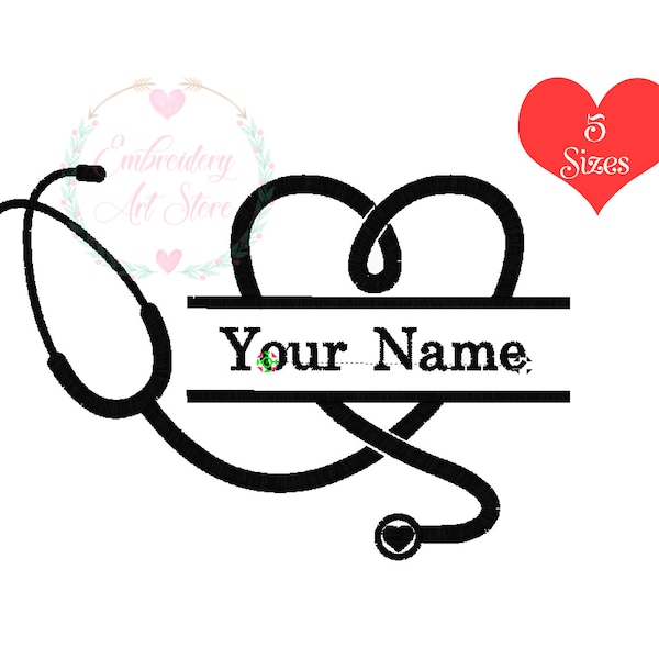 Stethoscope Embroidery Design - Etsy