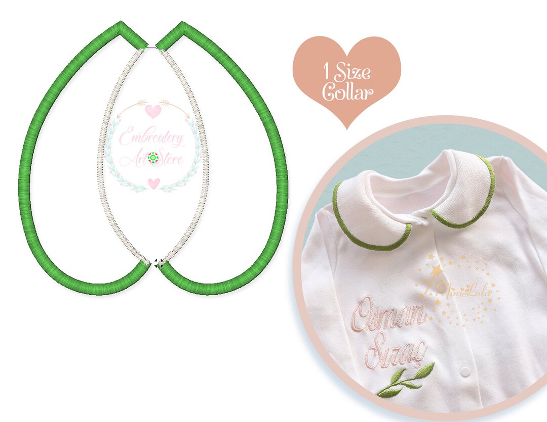 Baby Collar Machine Embroidery Design, Baby Boy Collar Design, Applique ...