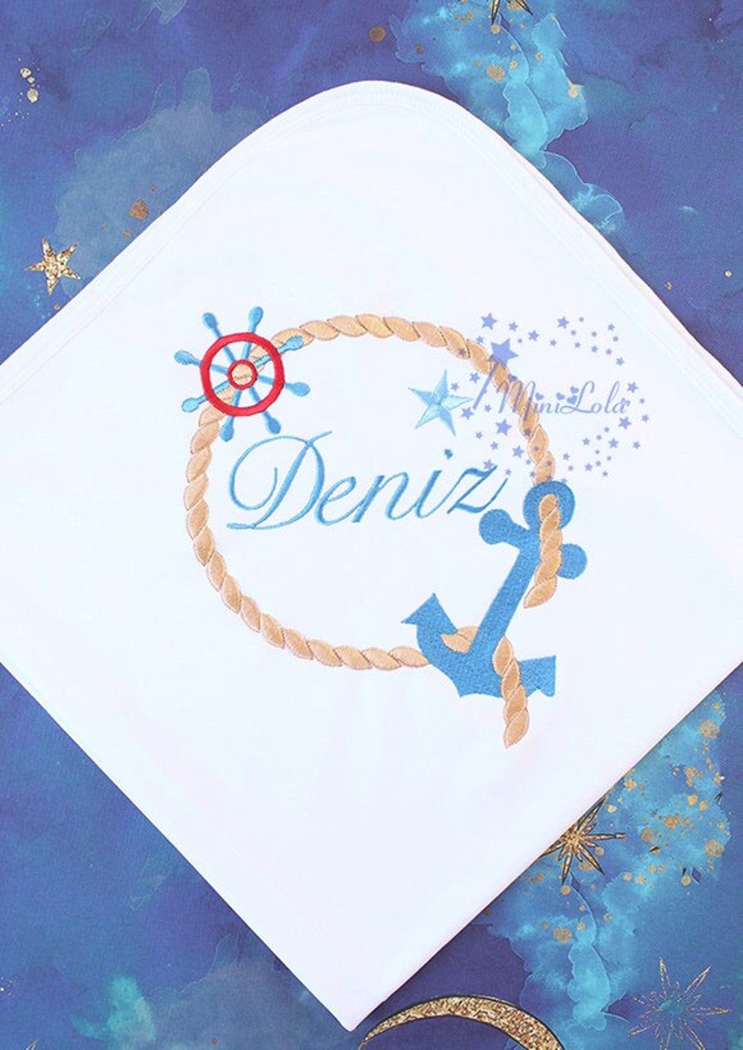 Anchor Machine Embroidery Design, Anchor and Rope Embroidery Design ...