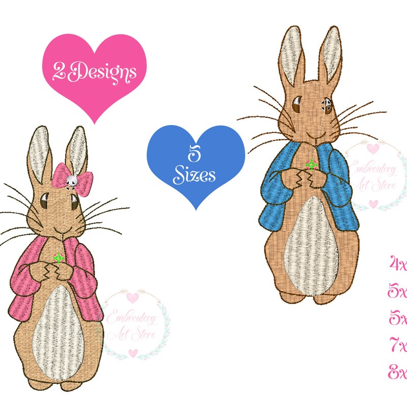 Peter Rabbit Embroidery Design - Etsy