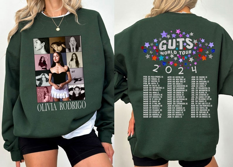 Olivia Rodrigo Guts Shirt, Olivia Rodrigo Guts Merch, Guts Tour 2024 ...