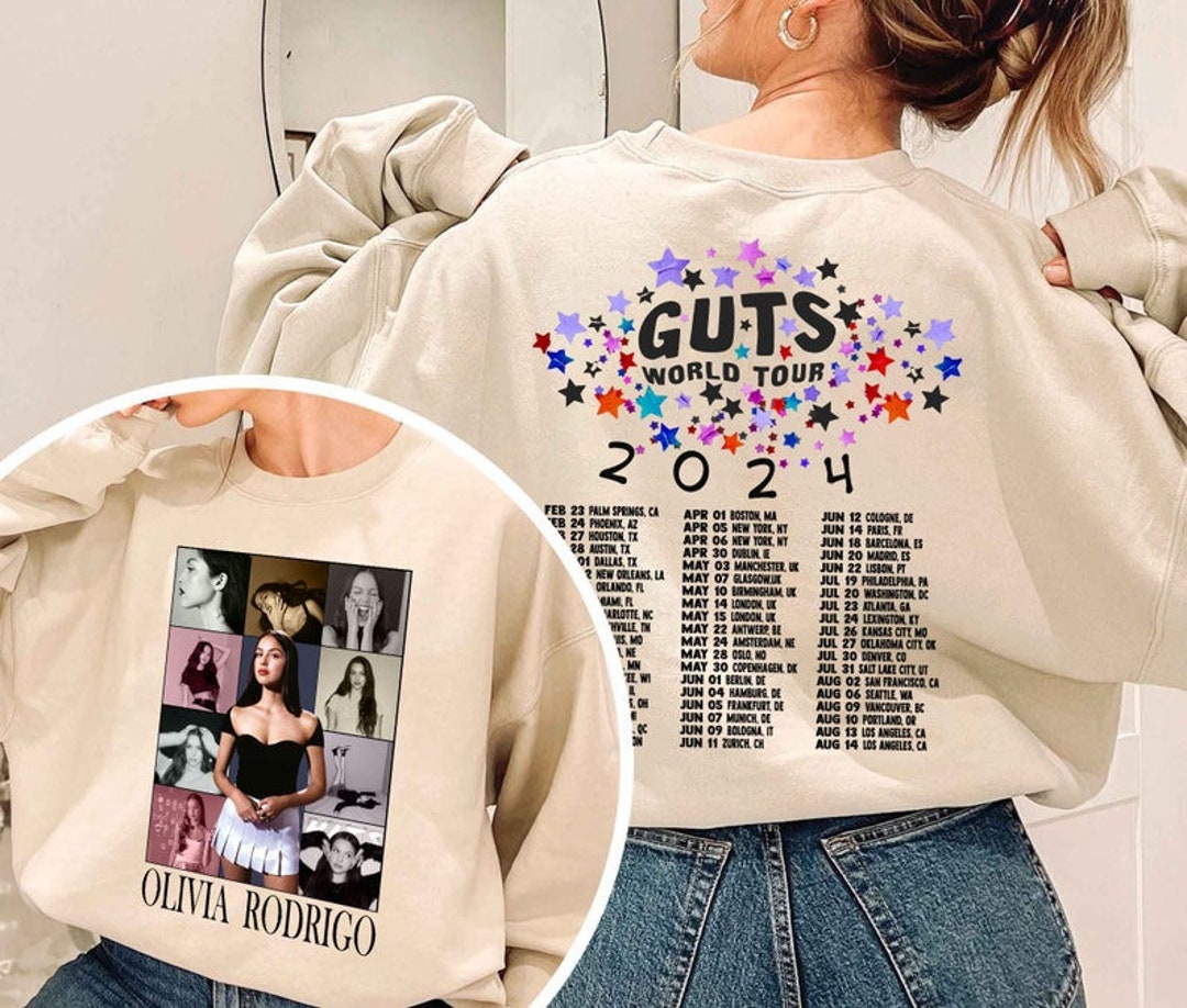 Olivia Rodrigo Guts Shirt Olivia Rodrigo Guts Merch Guts Tour 2024