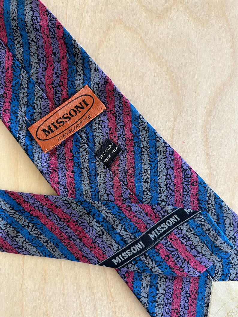 Missoni Tie 1980s Iconic Fashion - Etsy