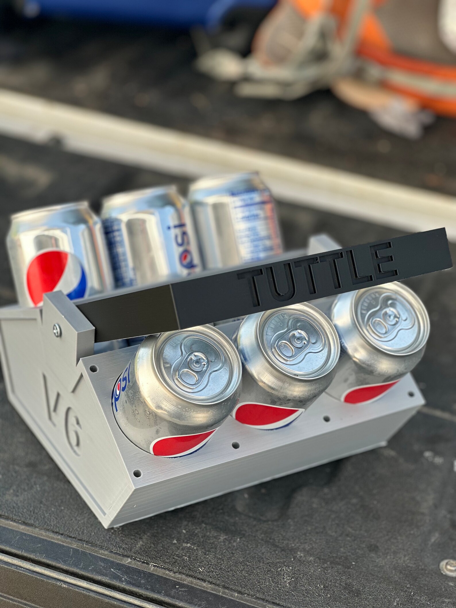 V6 Engine Block Cooler - 6 Cans + Ice, Perfect Gift for Car Guys, Man ...