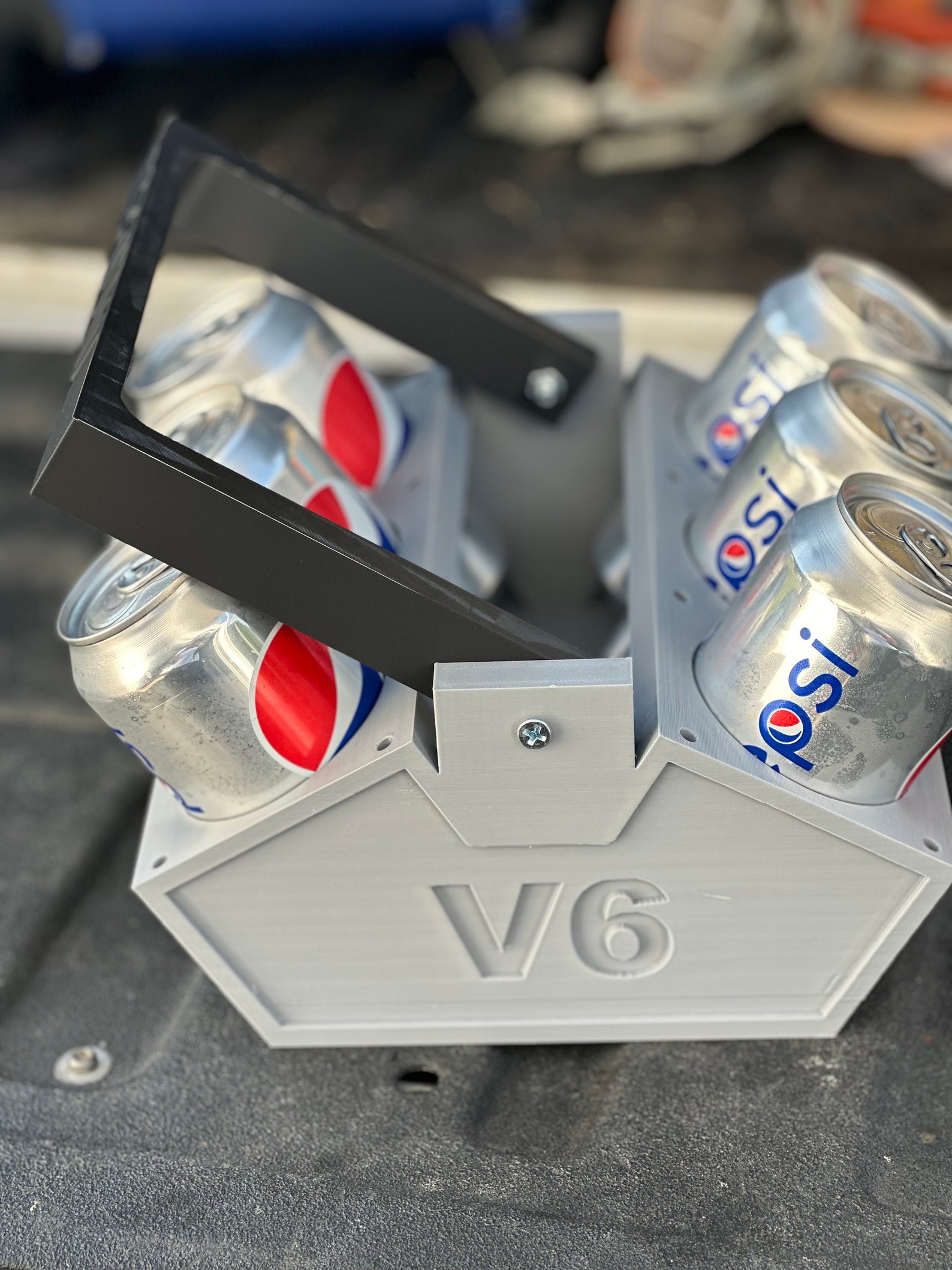 V6 Engine Block Cooler - 6 Cans + Ice, Perfect Gift for Car Guys, Man ...