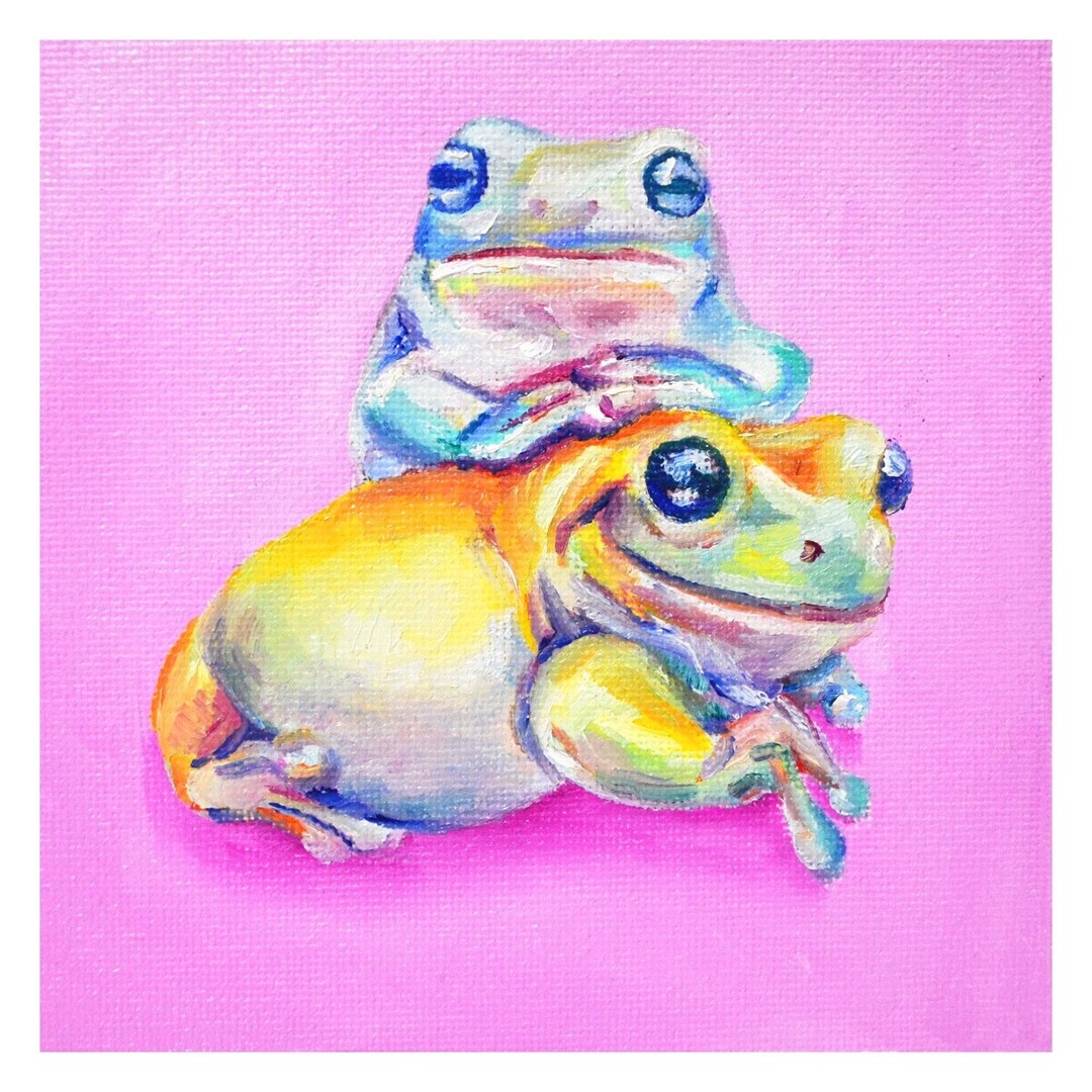 Dumpy Tree Frogs Painting Quality Archival Giclée Art Print - Etsy