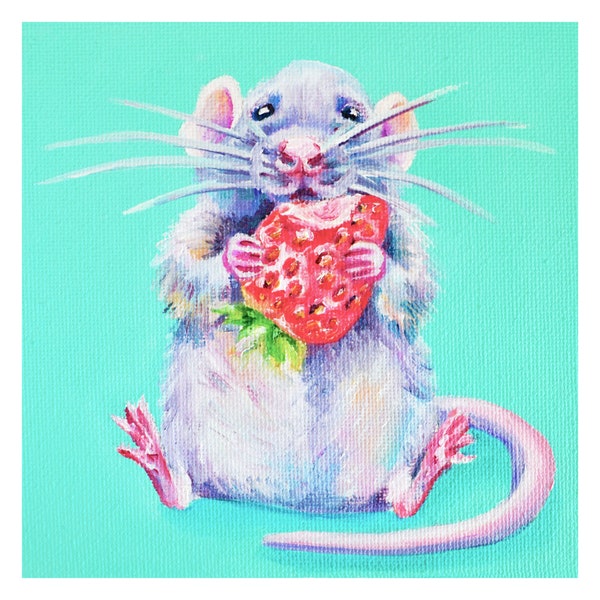 Rat Painting - Etsy