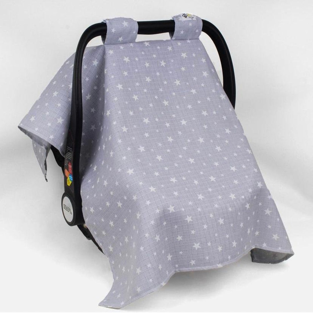 Grey Baby Muslin Stroller Cover, Stroller Cushion Set, Baby Car Seat ...