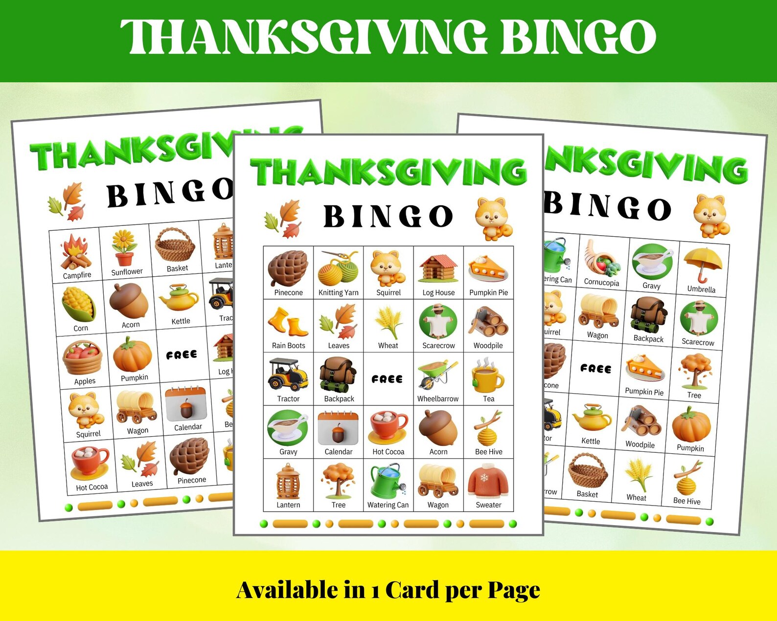 30 Thanksgiving Bingo Cards, Friendsgiving Games, Thanksgiving Games at ...