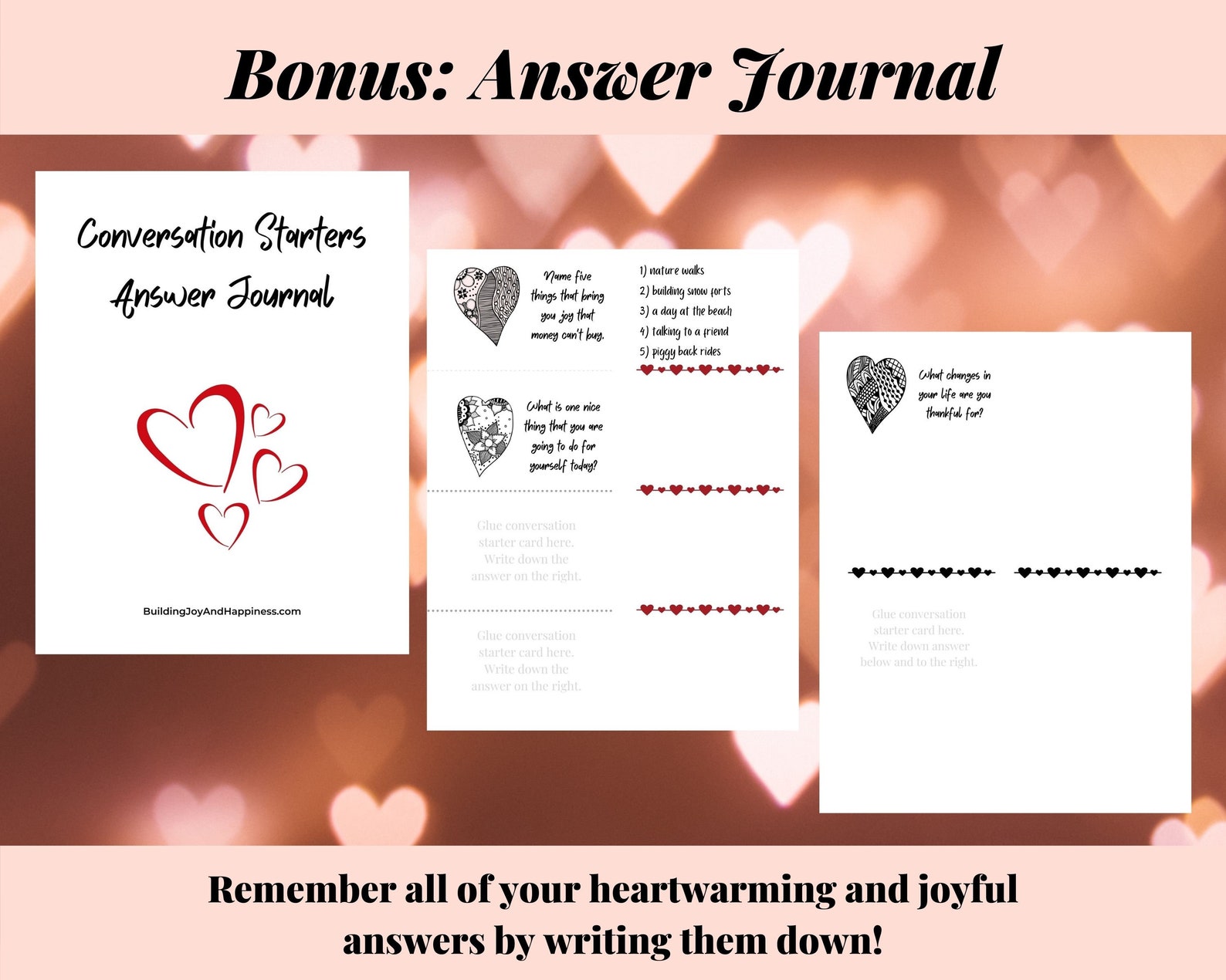 102 Gratitude Conversation Starter Cards, Gratitude Journal Prompts ...