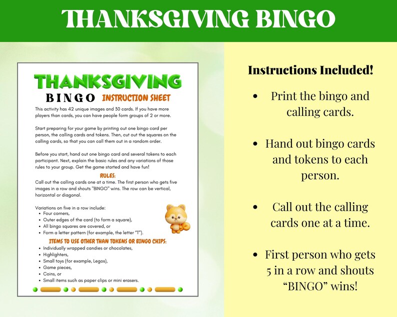 30 Thanksgiving Bingo Cards, Friendsgiving Games, Thanksgiving Games at ...