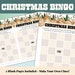 Printable Christmas Bingo With 30 Unique Cards, Find the Guest Bingo ...