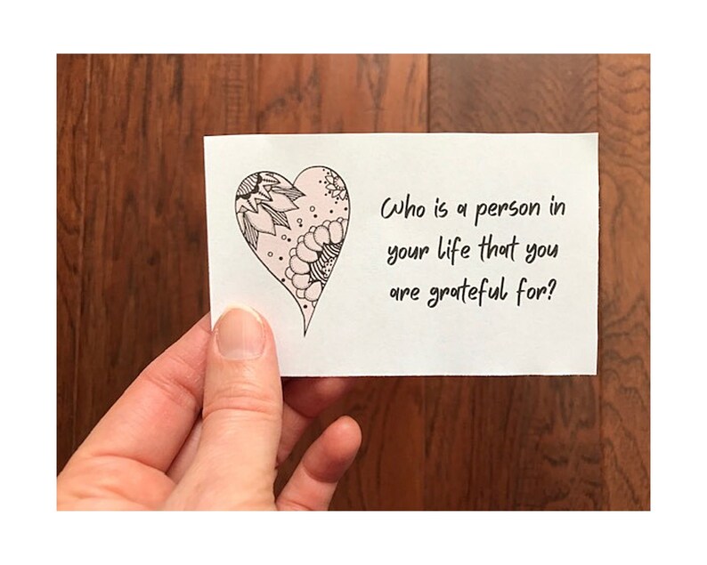 102 Gratitude Conversation Starter Cards, Gratitude Journal Prompts ...