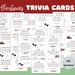 Christmas Trivia Cards for Christmas Party Games, Family Reunion Games ...