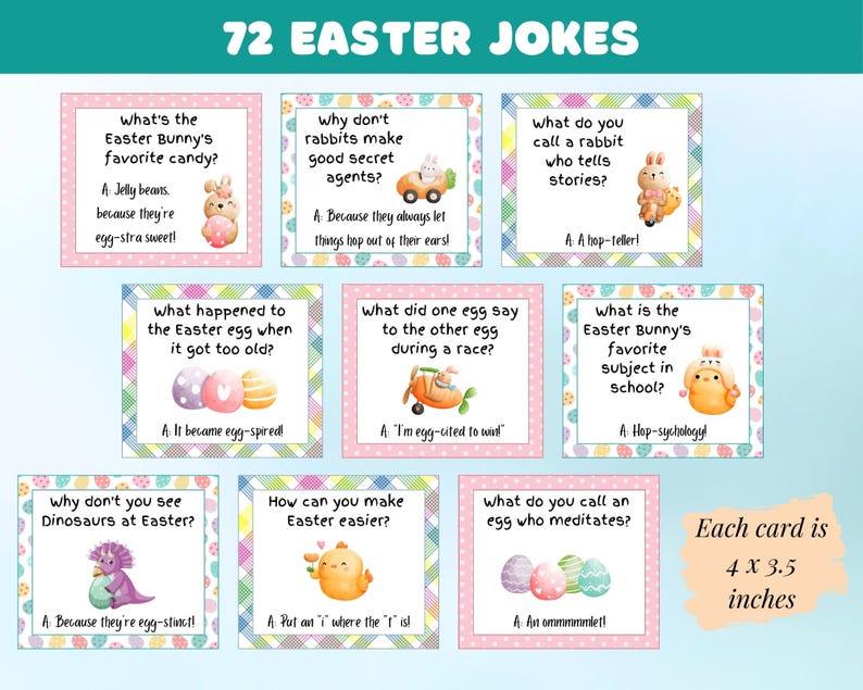 72 Easter Jokes That Are Perfect for Easter Egg Hunts, Easter Basket ...