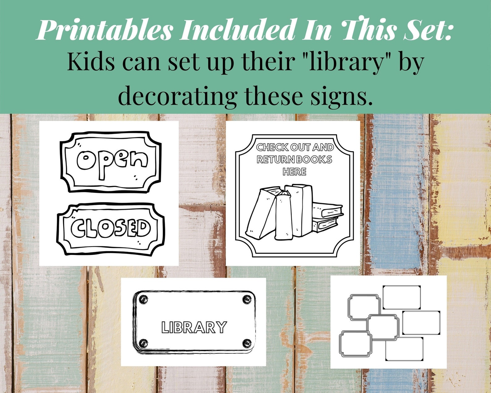 Library Pretend Play Printables - Printable Word Searches