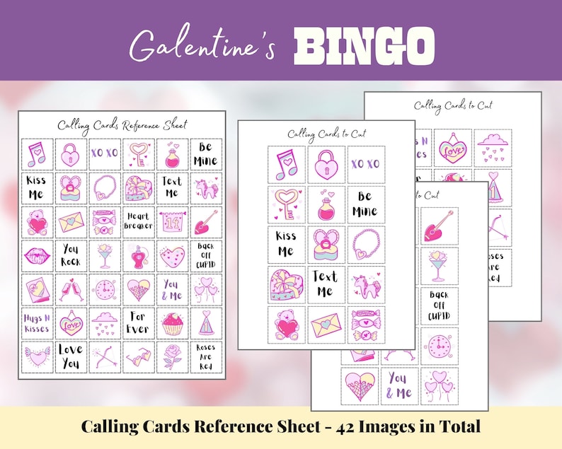 Galentines Day Printable Bingo With 30 Unique Cards, Galentines Party ...