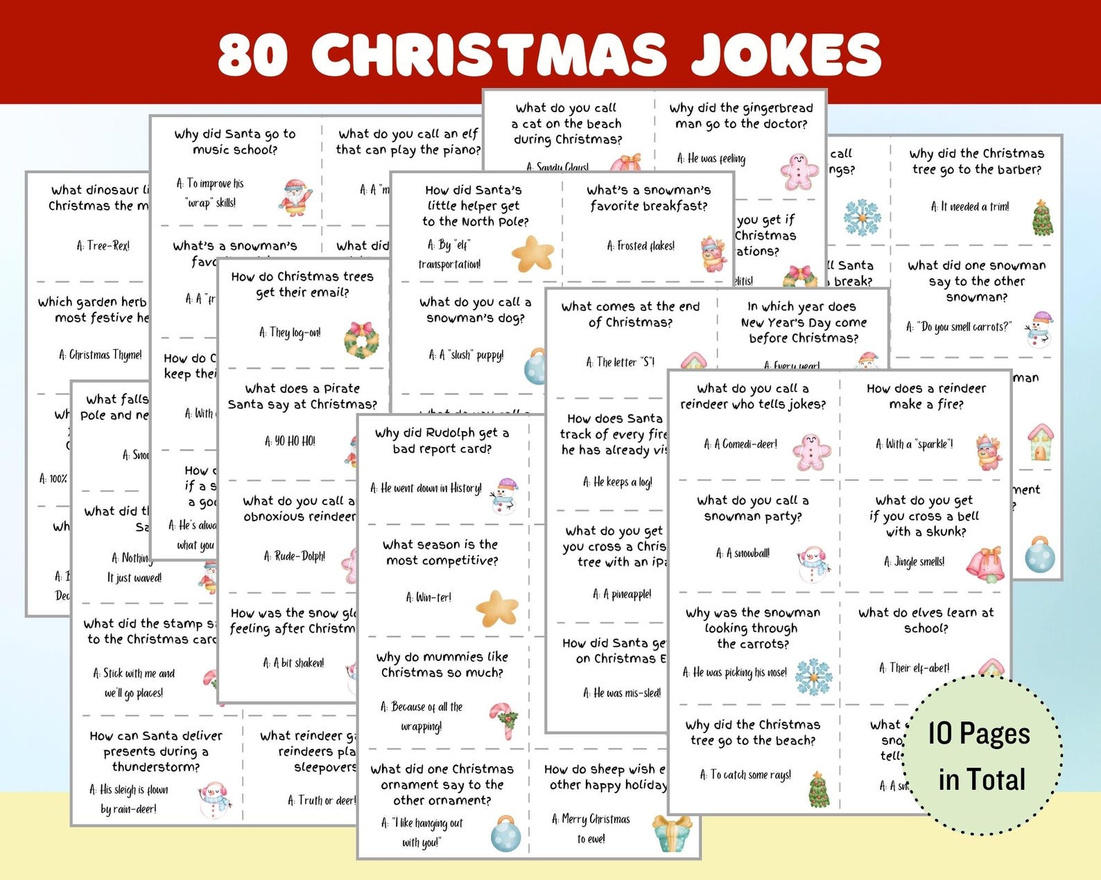 80 Christmas Jokes and Riddles, Riddles for Kids, Elf Jokes, Christmas ...