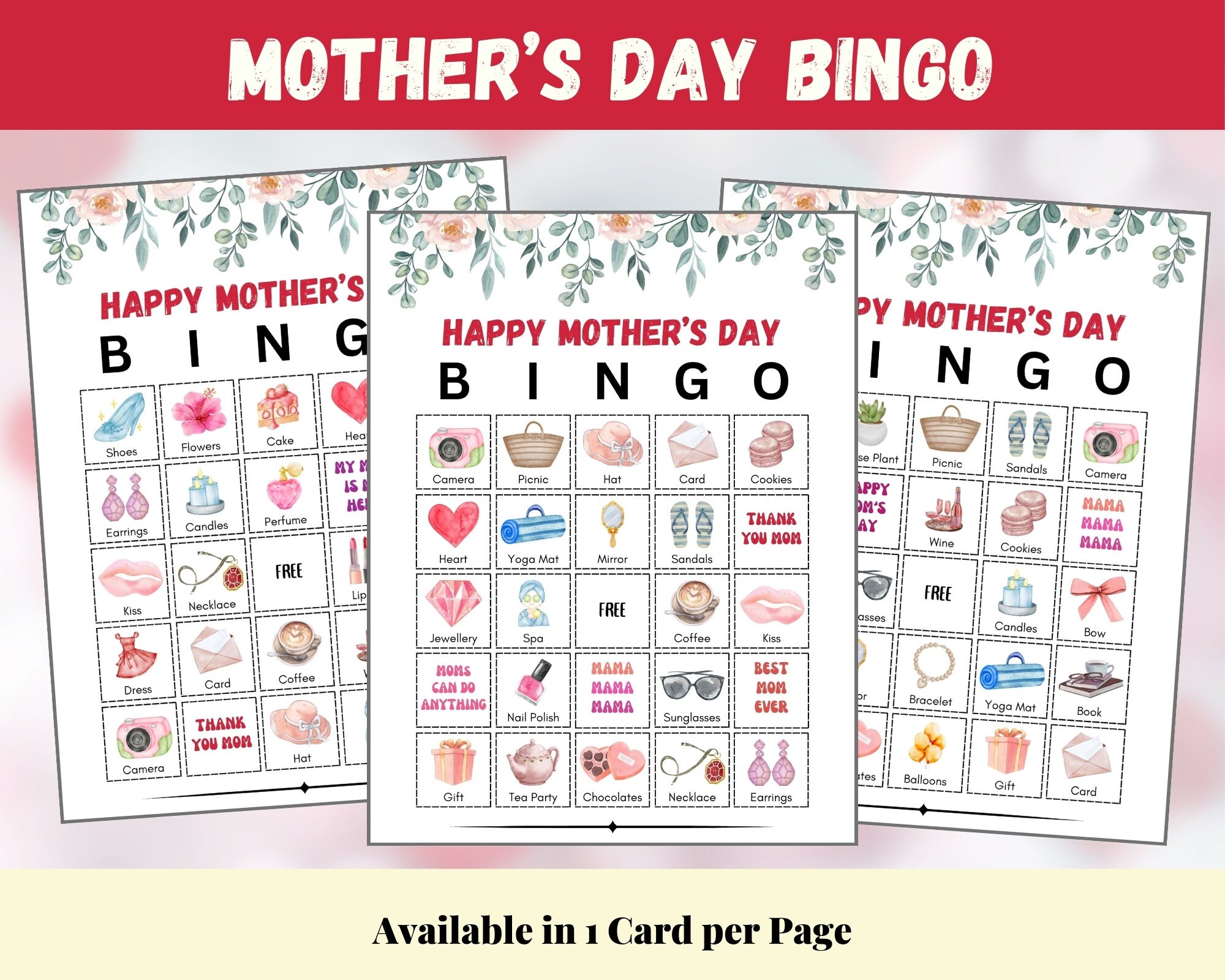 Mother's Day Bingo for Classroom, Mother’s Day Activity, Mothers Day ...