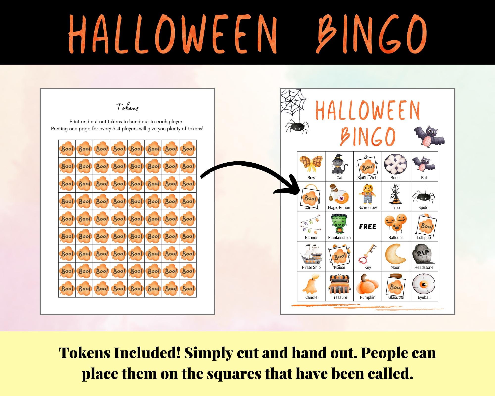 Halloween Bingo, 30 Unique Fall Bingo Cards – Perfect for Classroom ...