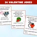 24 Valentine Jokes for Kids, Valentine's Day Cards, Preschool Valentine ...