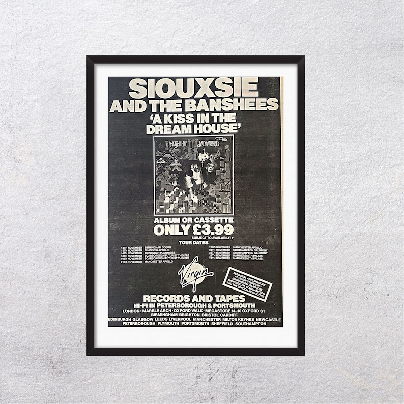 SIOUXSIE AND the BANSHEES A Kiss in the Dreamhouse 1982 Melody Maker ...