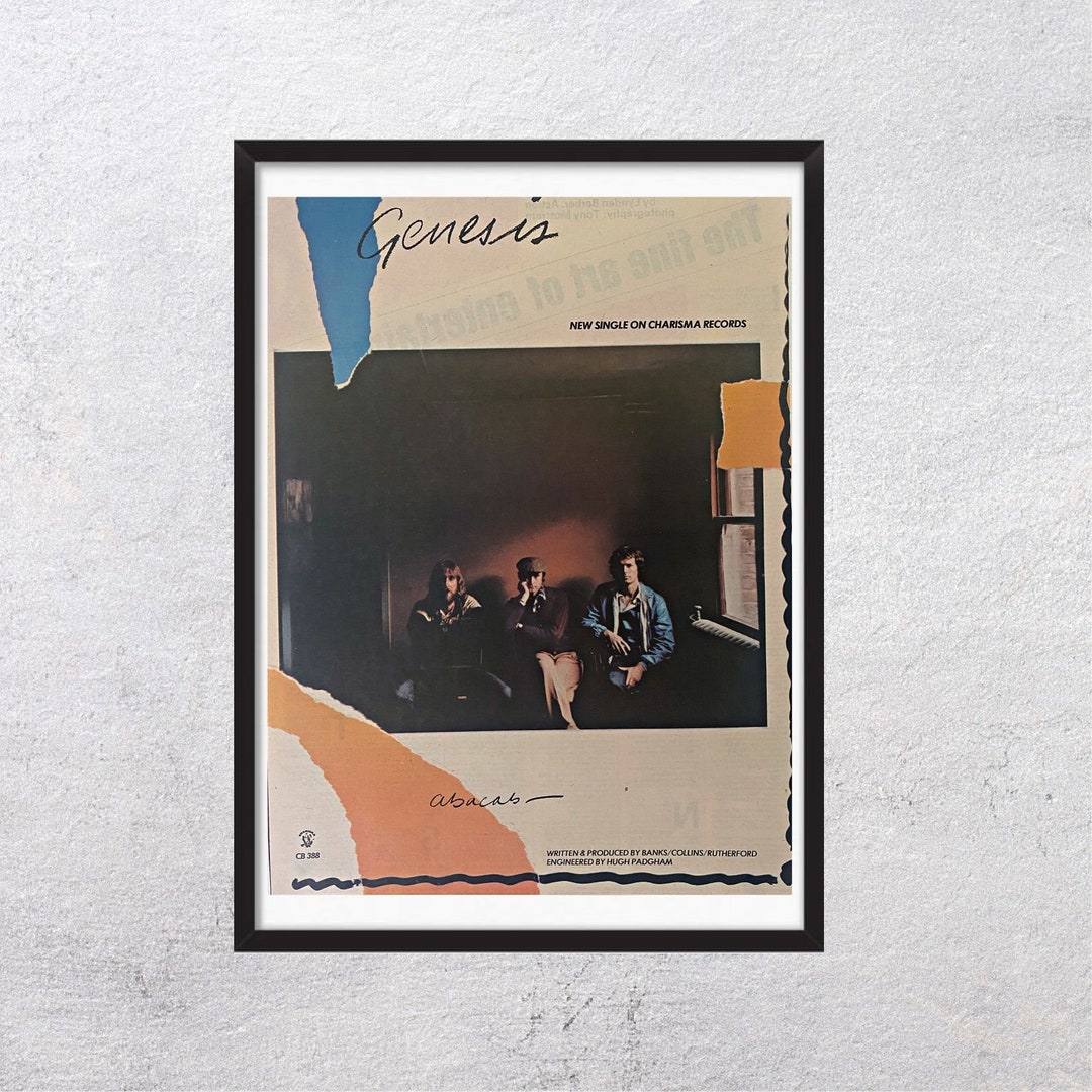 GENESIS 1981 - ABACAB - Original, Authentic, Promo Poster, Page Vintage ...