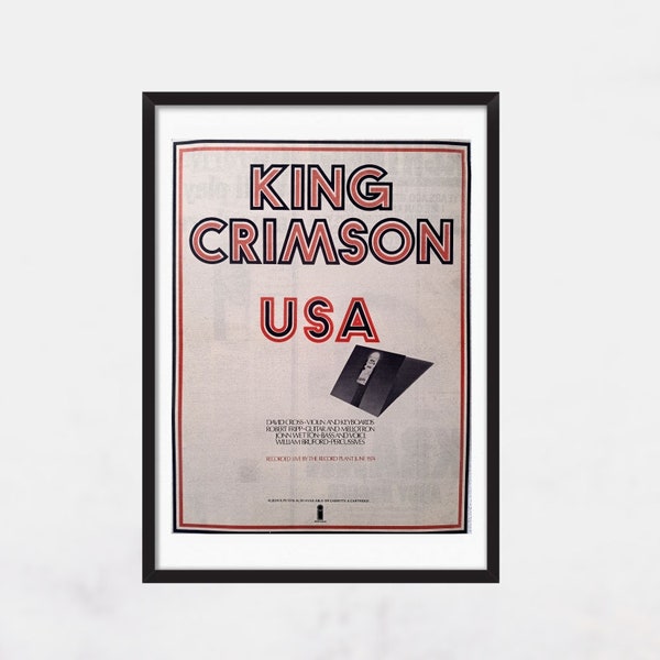 King Crimson Poster - Etsy