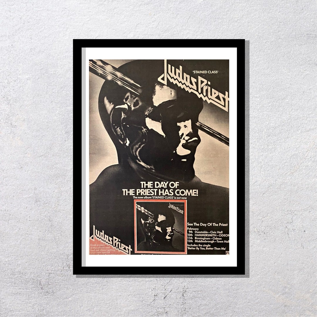 JUDAS PRIEST 1978 - Stained Class - Original, Authentic, Promo Poster ...