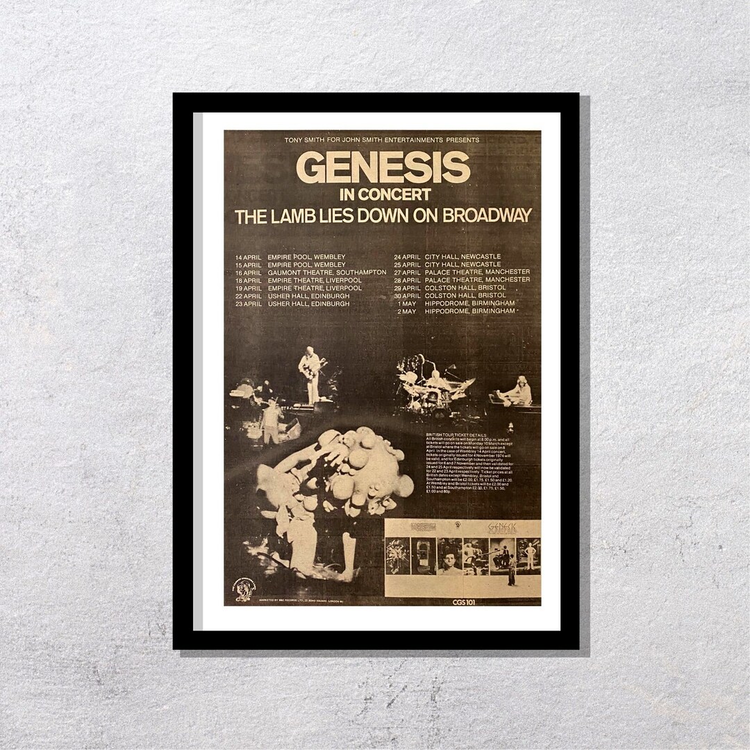 GENESIS 1975 the Lamb Lies Down on Broadway Original, Authentic, Promo ...
