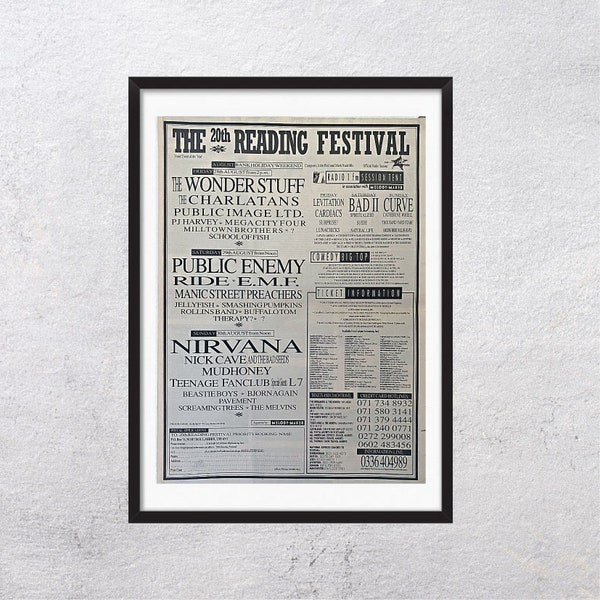 90s Reading Poster - Etsy