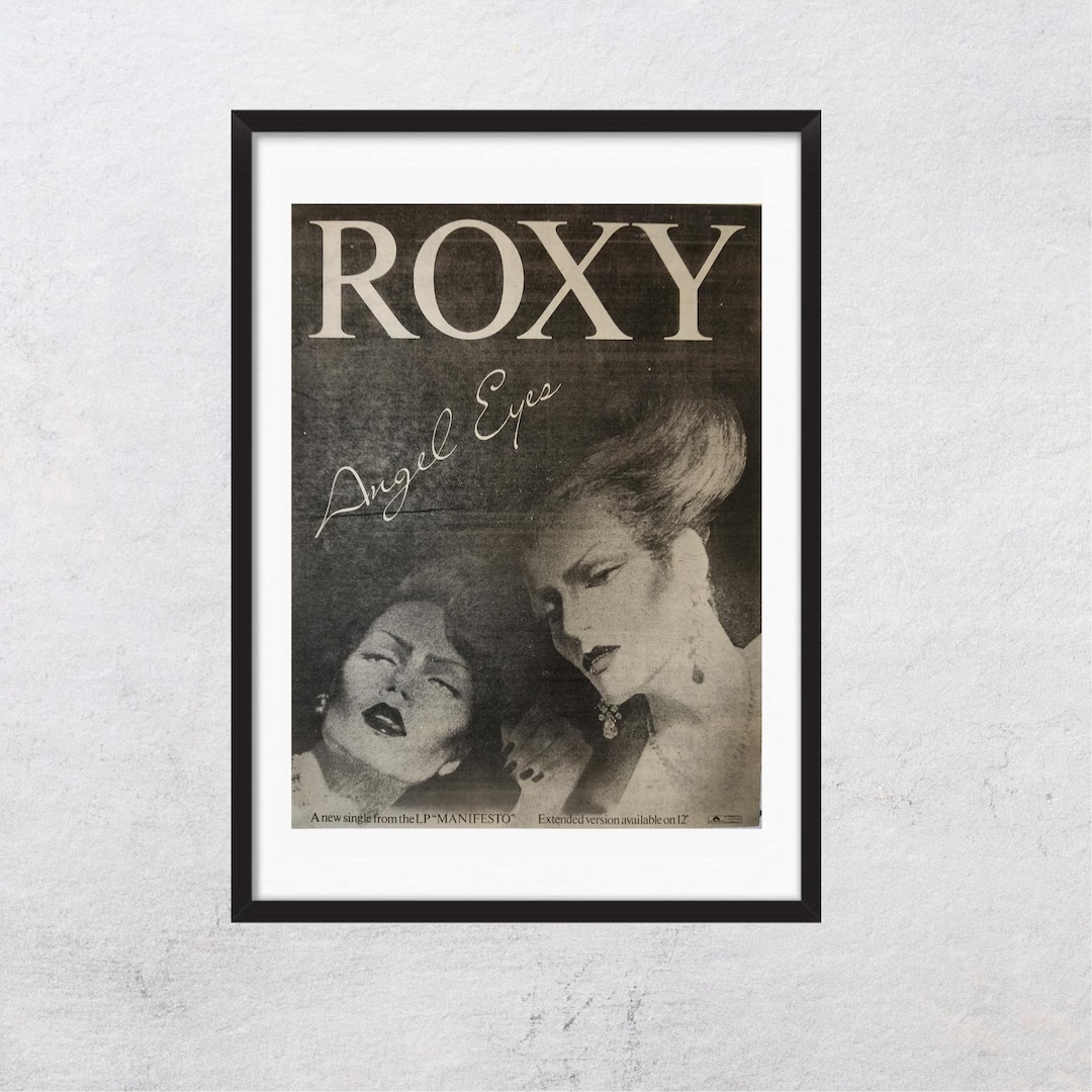 ROXY MUSIC 1979 - Angel Eyes - Vintage Music Magazine Ad J6 - Etsy