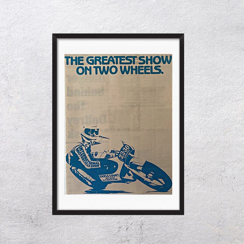 Motorcycle Poster - Etsy