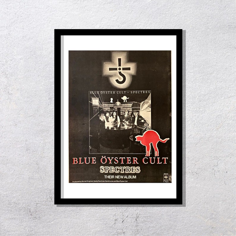 BLUE OYSTER CULT 1978 - Spectres - Original, Authentic, Promo Poster ...