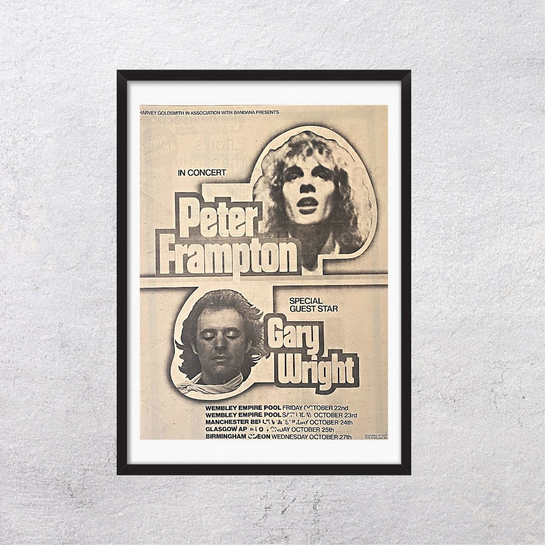 Peter Frampton & Gary Wright 1976 - in Concert - Original, Authentic ...